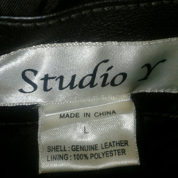 Studio Y | Jackets & Coats | Studio Y Genuine Leather Jacket | Poshmark